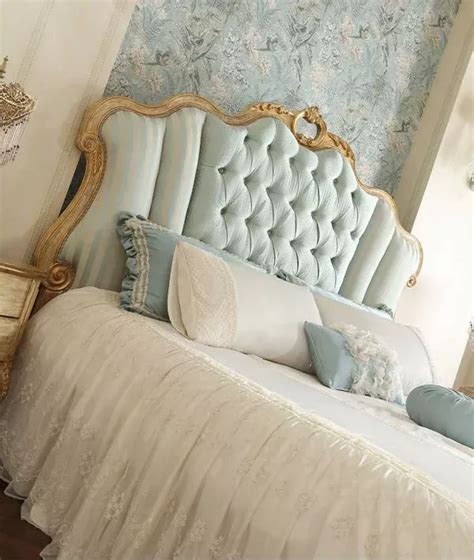 French Style Wooden Jacquard Fabric Luxury Neoclassical Bed Artofit