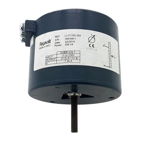 Regavolt Single Phase Variable Transformer 350va 1 4a 0 113 Lyons Instruments