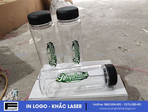 Bình Đựng Nước Nhựa Mybottle In Logo Duphalak Theo Yêu Cầu