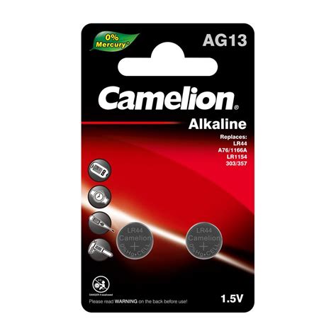 Camelion Ag13 357 Lr44 1 5v Button Cell Battery — Batteries 4 Stores