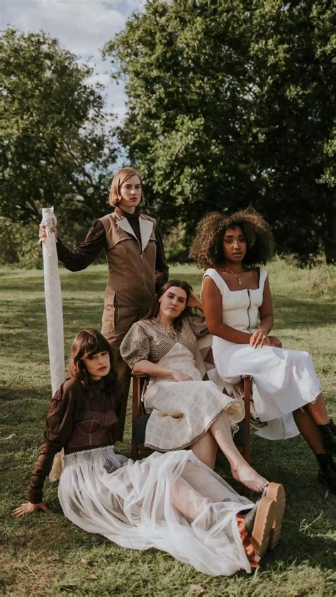 Ig Mayatunova Outdoor Group Photoshoot For Fashion Designer