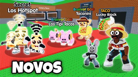 Los Noo My Hotspotzitos Lucky Block De Tacos E Novos Brainrots No