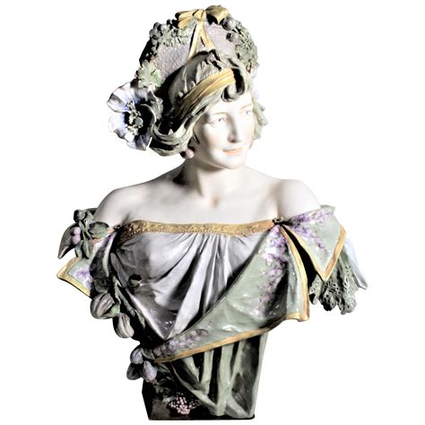 Austrian Turn Teplitz Bohemia Porcelain Female With Bonnet Bust Rstk For Sale At 1stdibs Turn