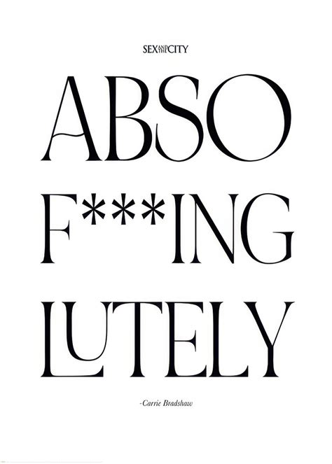 Sex And The City™ Absofinglutely Plakat