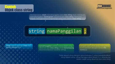 Belajar Tipe Data String Dalam C Disertai Gambar Dan Video Penjelasan Pakkoding
