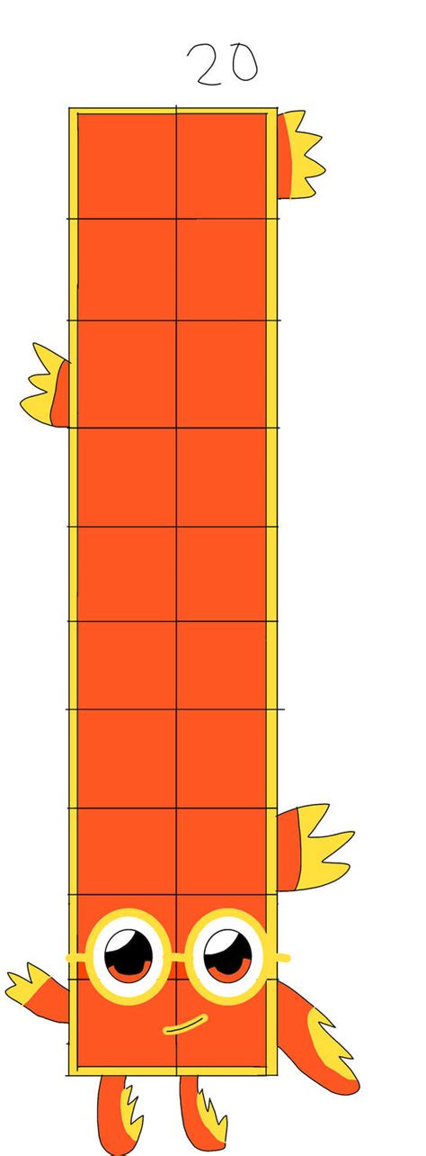 Numberblocks Twenty As L Ementals Fire By Sheelopasco On Deviantart