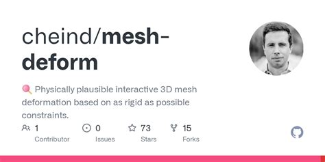 GitHub Cheind Mesh Deform Lollipop Physically Plausible Interactive D Mesh Deformation
