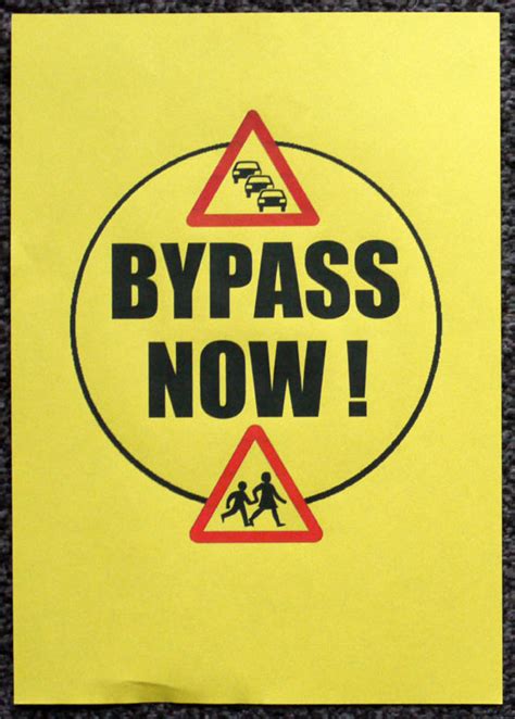 Bypass Now Window Poster Flockton Bypass