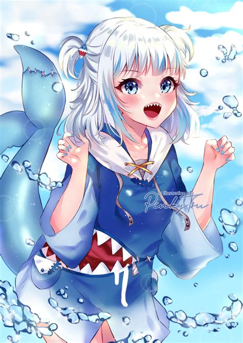 Gawr Gura Fanart By Pinkytsu On Deviantart