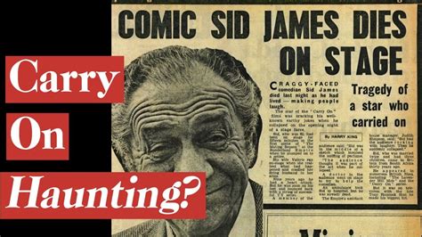 The Death And Ghost Of Sid James Youtube