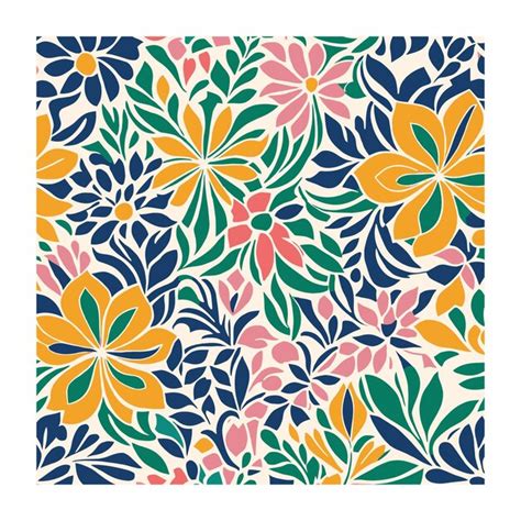 Premium Vector Colorful Botanical Shapes Pattern Girly Vibes Fabric