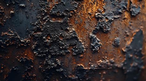 A Closeup Shot Of The Texture Of A Rusted Metal Surface Oxidation