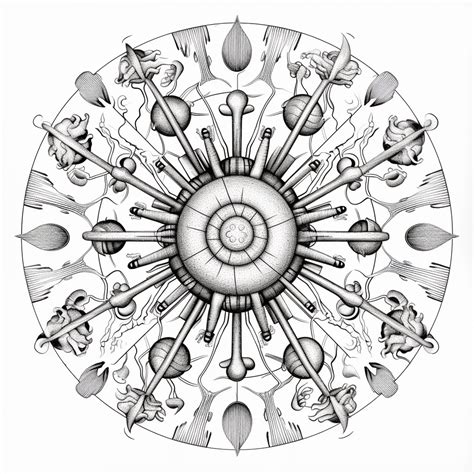 Intricate Immune System Coloring Page Coloring Page