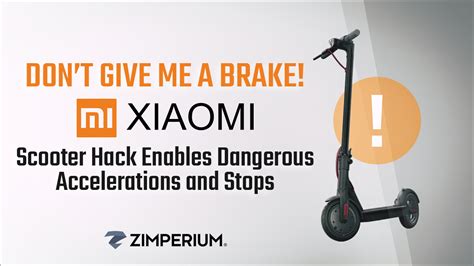 Dont Give Me A Brake Xiaomi Scooter Hack Enables Dangerous