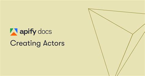 Creating Actors Academy Apify Documentation