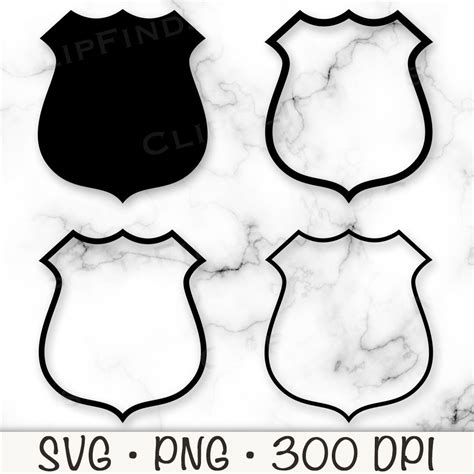 Police Badge Svg Police Badge Silhouette Police Badge Png Police