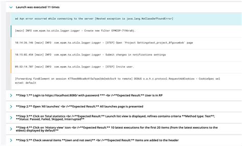 Nested Steps Via API Same As BDD Issue Reportportal Service Api GitHub