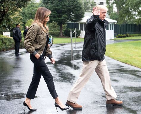 Melania Trump Wears Heels In Texas Twitter Responds