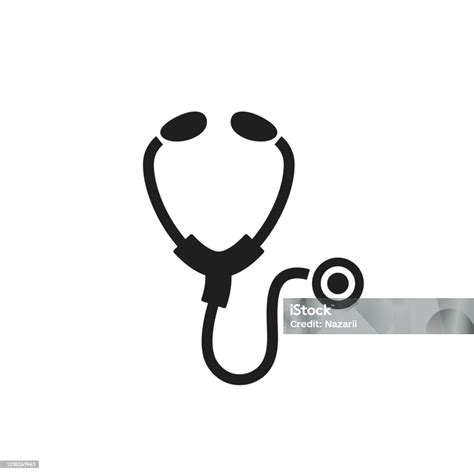 청진기 아이콘 격리 벡터 치료 및 진단 기호 의료 디자인 요소 개념에 대한 스톡 벡터 아트 및 기타 이미지 개념 건강 진단 건강관리와 의술 Istock