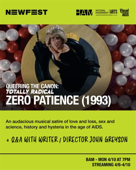 Visual Aids Visual Aids And Newfest Present Zero Patience 1993
