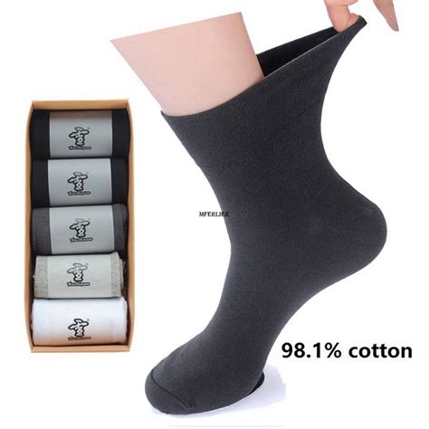 Plus Large Big Size 44 49 52 Fat Socks Business Crew Socks 5 Pairs