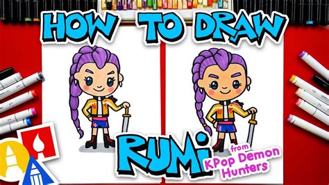 How To Draw Rumi From Kpop Demon Hunters Youtube