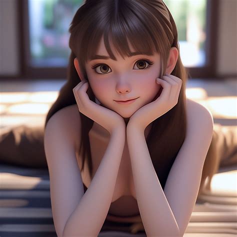 Anime Real A Beautiful 18 Year Old Girl Shy Look Perfect Build