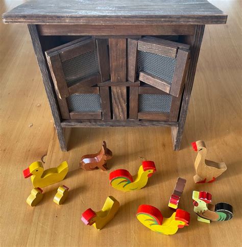 Holz Hasenstall Mit Hühner Güggel Gans Hase Und Enten Gebraucht In