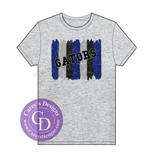 Gators Glitter Brush Stokes T Shirt Careys Designs