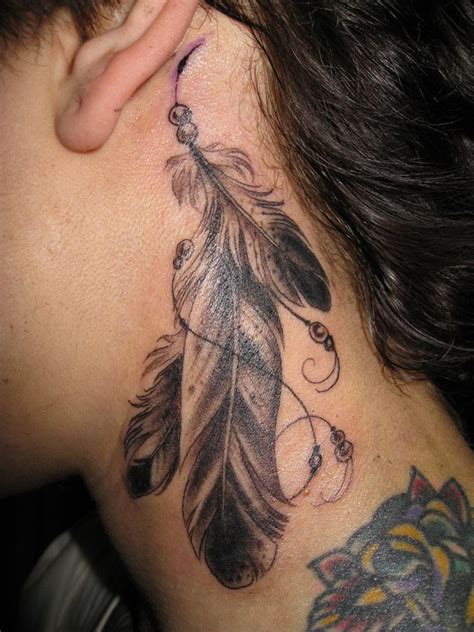 Behind The Ear Tattoos Feather Forearm Tattoo Ideas