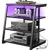 Armocity 4 Tier Av Media Stand With Power Strips Corner Tv