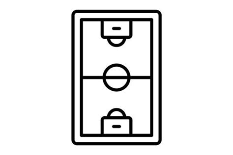Football Field Graphic Black And White