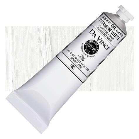 Da Vinci Artists Oil Color Titanium White 150 Ml Tube Blick Art