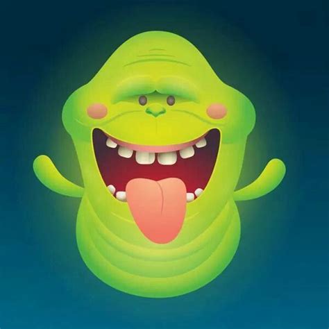 Slimer Happy 30th Anniversary Cute Cartoon Wallpapers Ghostbusters Birthday Party