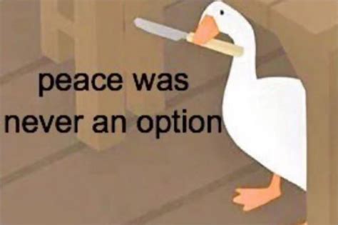 Peace Was Never An Option Meming Wiki