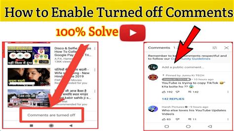 How To Enable Comment Section Solution Comments Turned Off On