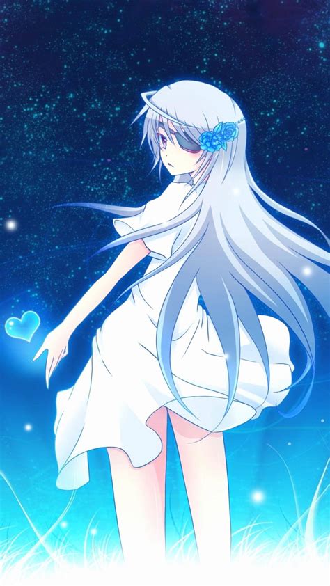 Download Cute Anime Pfp Blue Lady Wallpaper