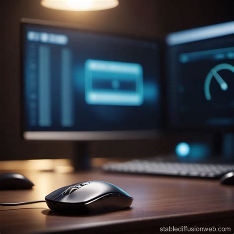 Computer Screen Displaying Mouse Buying Oil Futures Stable Diffusion