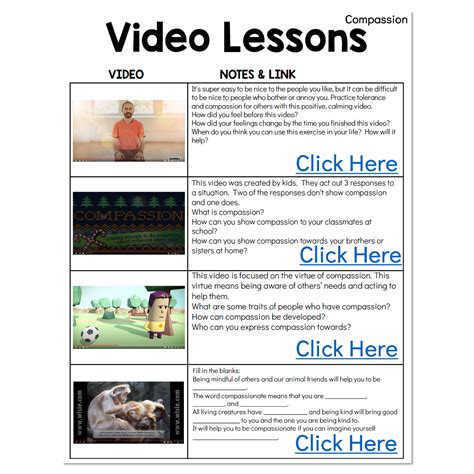 1st And 2nd Grade Social Emotional Learning Compassion Unit