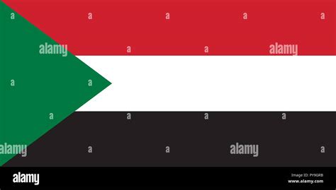 Vector Image For Sudan Flag Based On The Official And Exact Sudanese