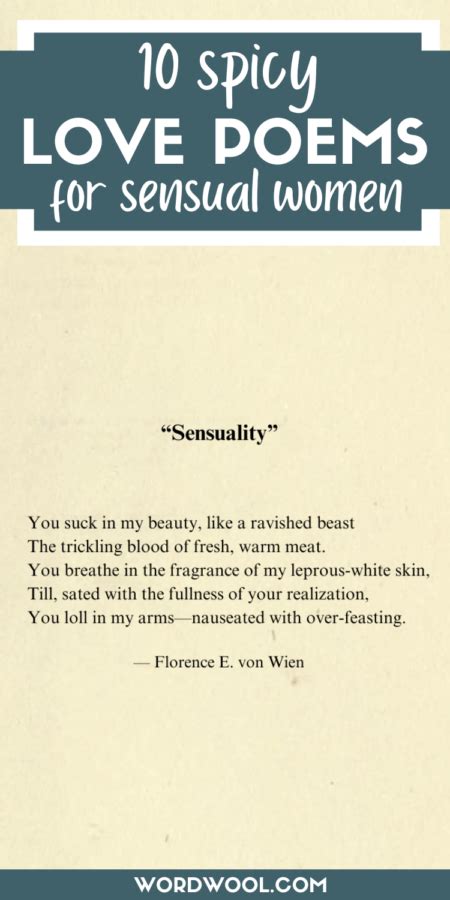 10 Spicy Love Poems For Sensual Women