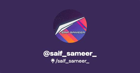 Saifsameer Instagram Facebook Linktree