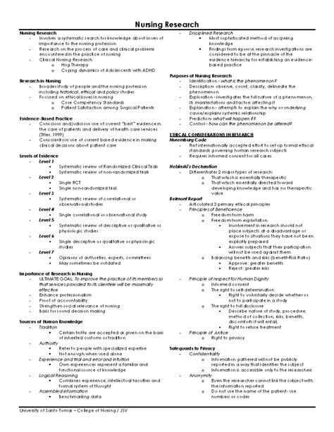 Nursing Research Notes Nursing Research Involves A Systematic