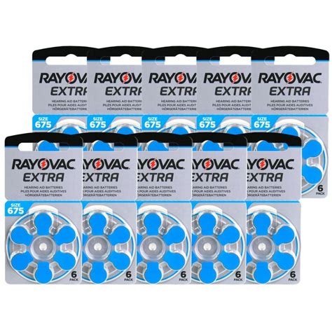 Baterie Rayovac Extra 675 60 Sztuk 10 Blistrów Otovita Aparaty