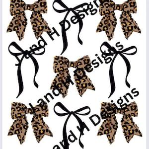 Cheetah Bow Collage Etsy