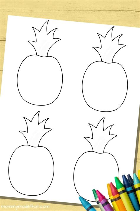 Free Printable Pineapple Templates And Outlines