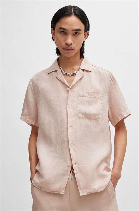Hugo Boss Short Sleeved Shirts Elaborate Designs Men