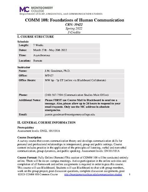 Comm108 Self Concept Paper Comm 108 Foundations Of Human