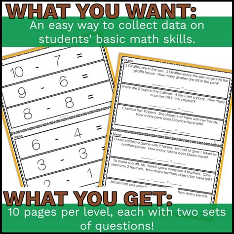 Subtraction Within 10 Worksheets Differentiated Word Problems And Equations