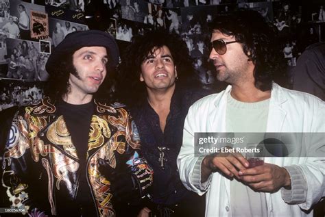 Joe Satriani Steve Salas And Billy Squire Backstage At The Beacon